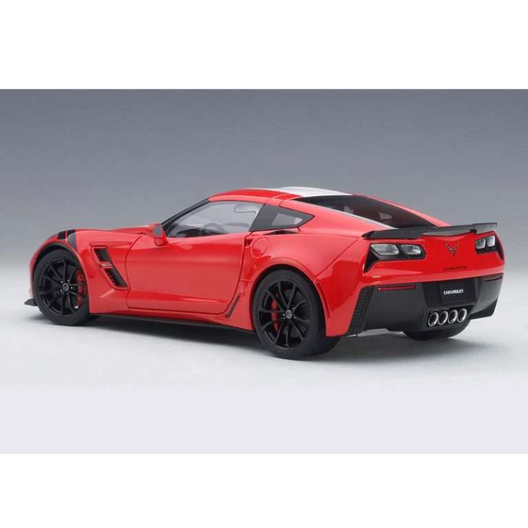 AUTOart 71274 Chevrolet Corvette Grand Sport 1:18 Red with White ...