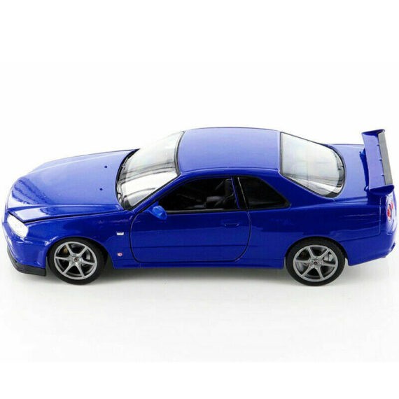 Welly 24108 Nissan Skyline GT-R R34 1:24 Blue » BT Diecast