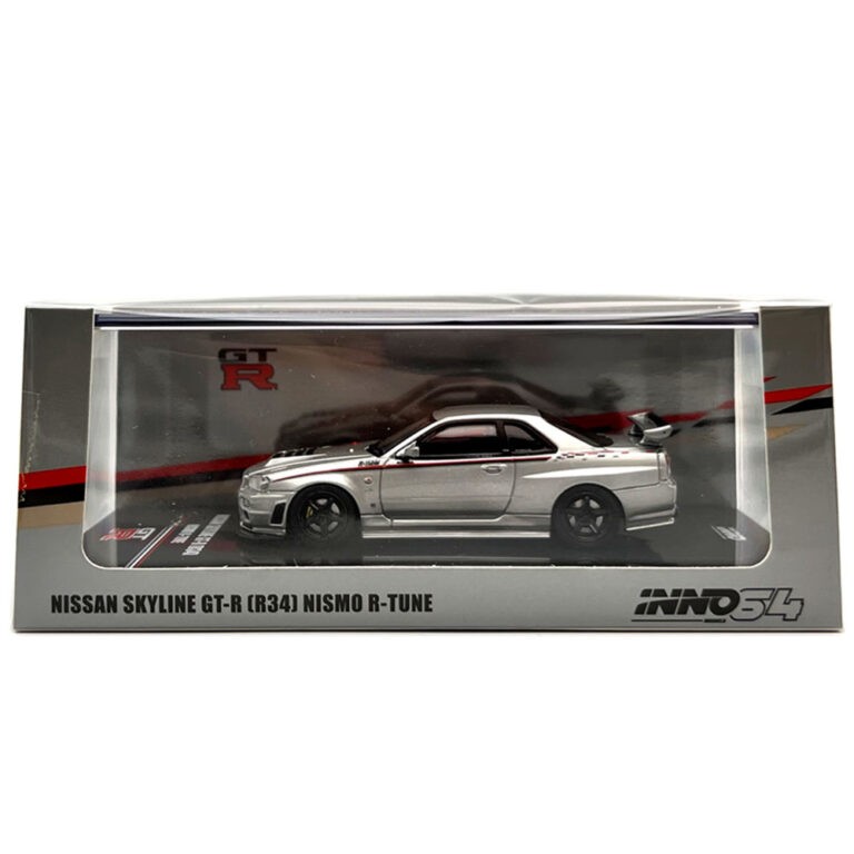 INNO Models IN64-R34RT-SIL Nissan Skyline GT-R R34 R-Tune 1:64 Silver ...