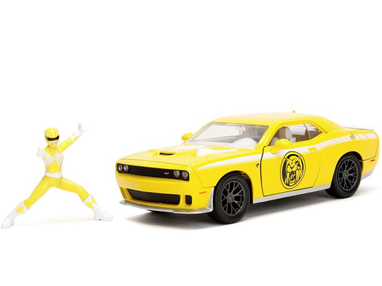 Jada 34392 2015 Dodge Challenger SRT Hellcat 1:24 with Yellow Ranger ...