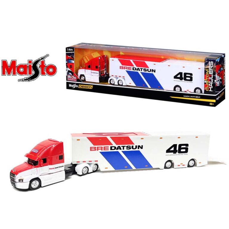 Maisto 12418-BRE Design Custom Haulers Mack Anthem Enclosed Transporter ...