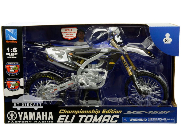 New Ray 49713 Yamaha Factory Racing Championship Edition YZ450F Dirt ...