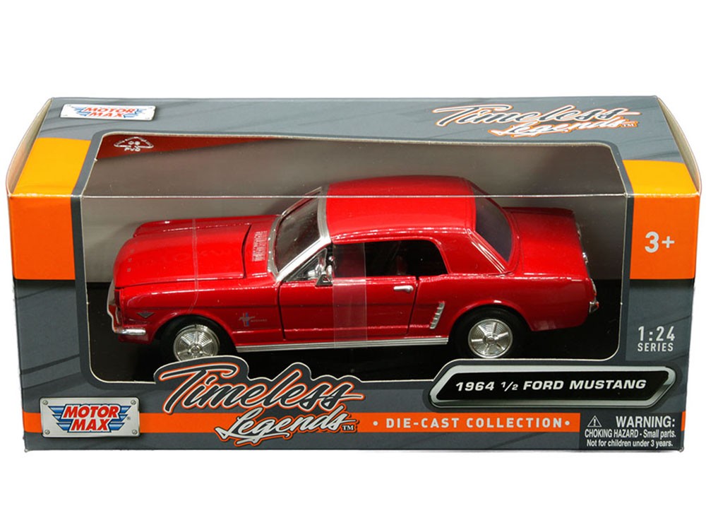 Motormax 73273 Timeless Legends 1964 1/2 Ford Mustang 1:24 Red » BT Diecast