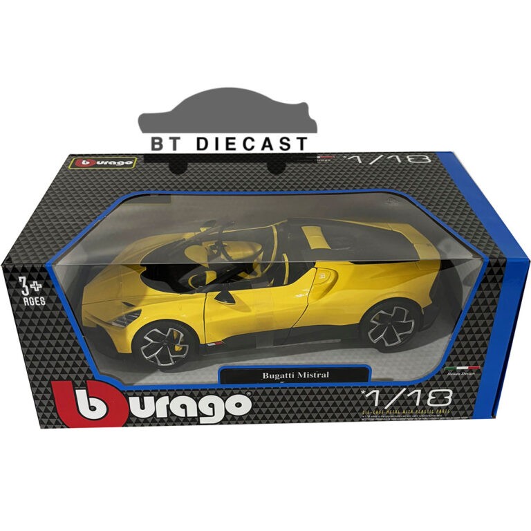 Bburago 18-11051 Bugatti Mistral 1:18 Yellow » BT Diecast