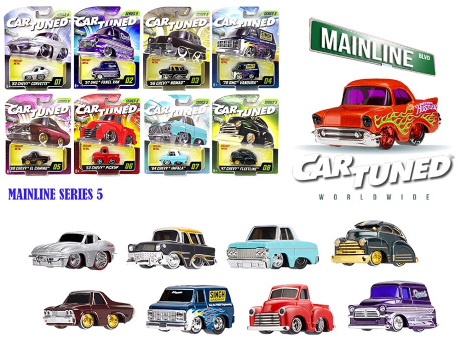 Car Tuned 592631-XX4 Series 5 Mainline Assortment of 8 Styles 2025 1:64 ...