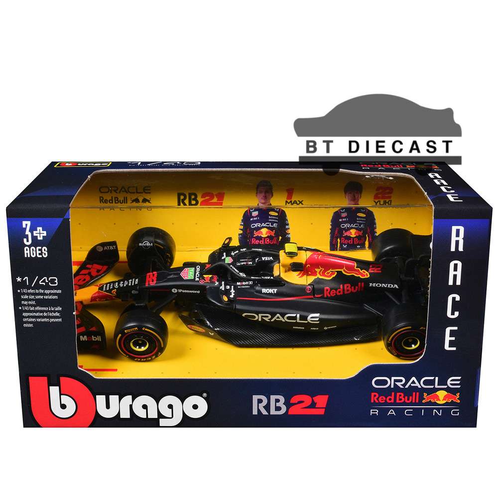 Bburago 18-38233 YT Formula F 1 Oracle Red Bull Racing RB21 1:43 #22 ...